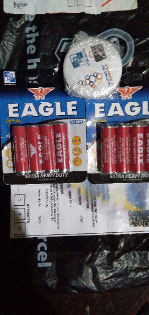 4pcs Pinaco Eagle AA/AAA Extra Heavy Duty Battery | Shopee Philippines