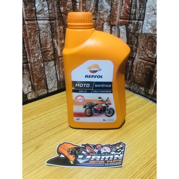 Repsol Moto Sintetico Fully Synthetic 10W-40 Motorcycle Oil 1L 1 Liter ...