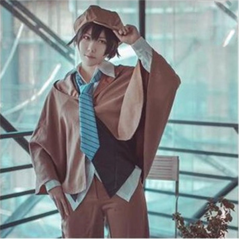 Anime Stray Dogs Cosplay Costume Edogawa Ranpo Coat Jacket Windbreaker ...