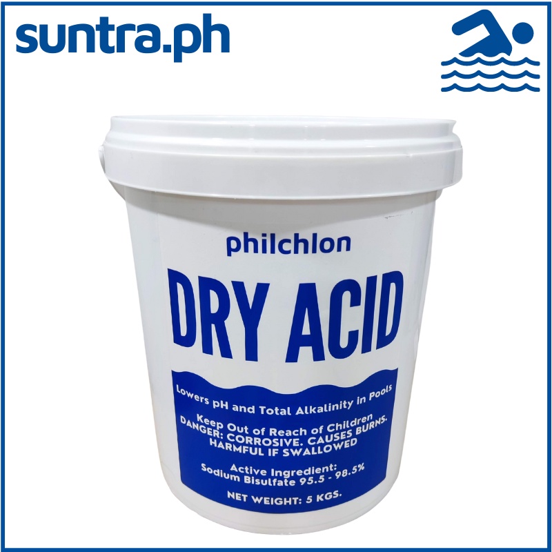 DRY ACID FOR SWIMMING POOL (PH Decreaser / PH Down) 5kg | Shopee ...