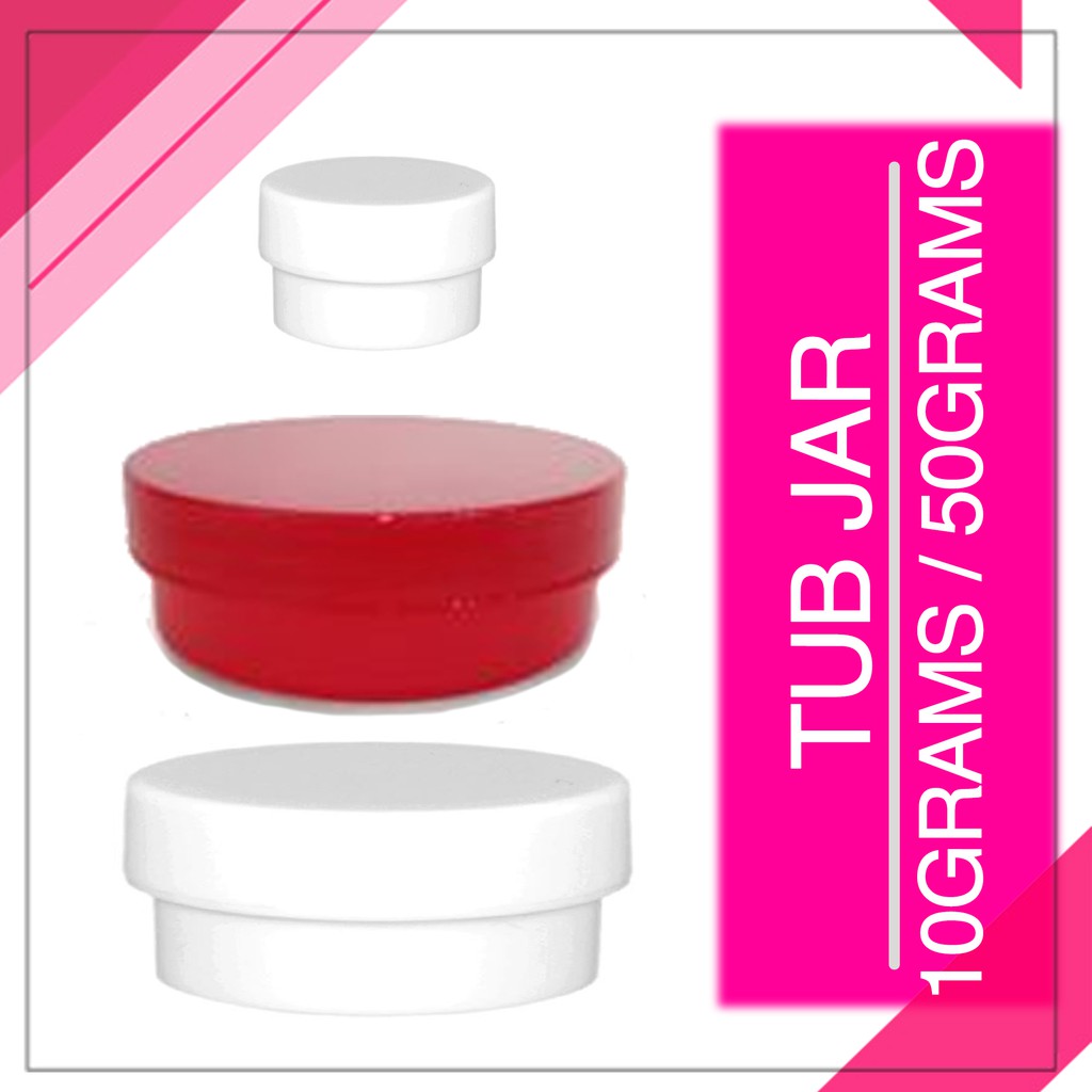 Tub Jar 50grams & 10grams | Shopee Philippines
