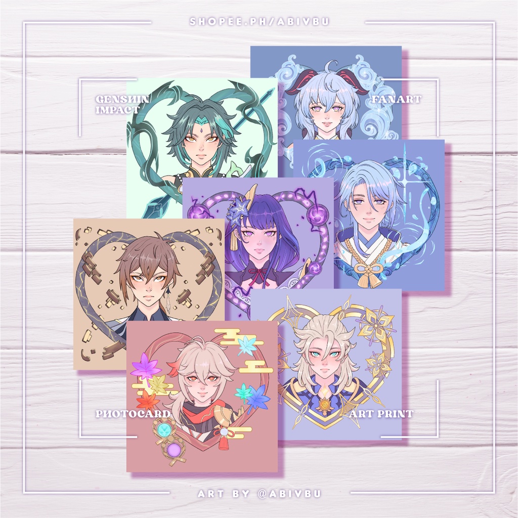 Genshin Impact Fanart - Square Art Print by AbiVbu | Shopee Philippines