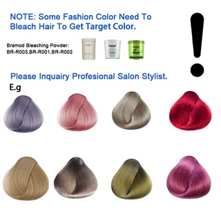 Bremod New Hair Colors Fashion Ash Gray Purple Ash Light Pink Blonde ...