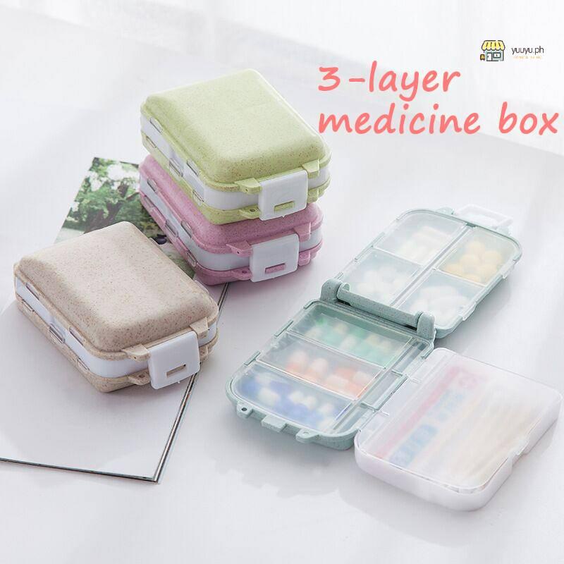 3 Layer Medicine Box Mini Storage Box High capacity Family First Aid ...