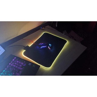 Rasure LED RGB Colorful USB Gaming Mouse Pad for Gamer RS-02 (35x25 ...