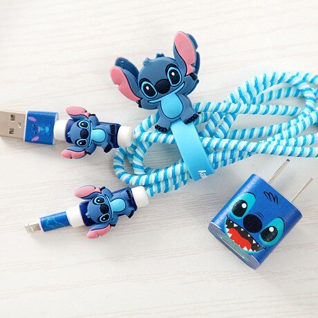 4 In1 Cartoon Cable Protector Set for Huawei Oppo Vivo Samsung Usb ...