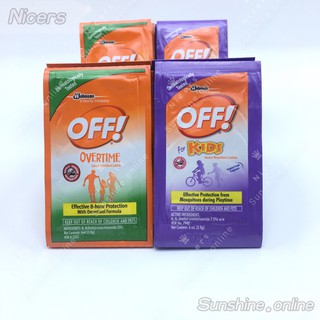 12 sachets Original OFF LOTION Insect Repellent Lotion 5.8g per sachet ...