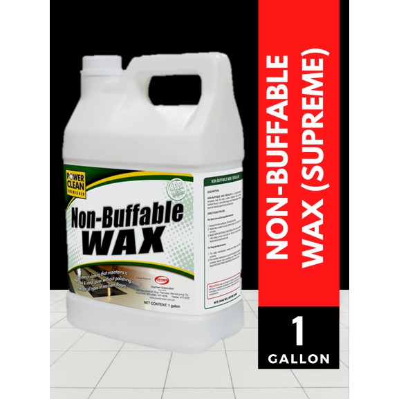 Concentrated NON-BUFFABLE FLOOR WAX Polish SUPREME 1 GALLON Vinyl ...