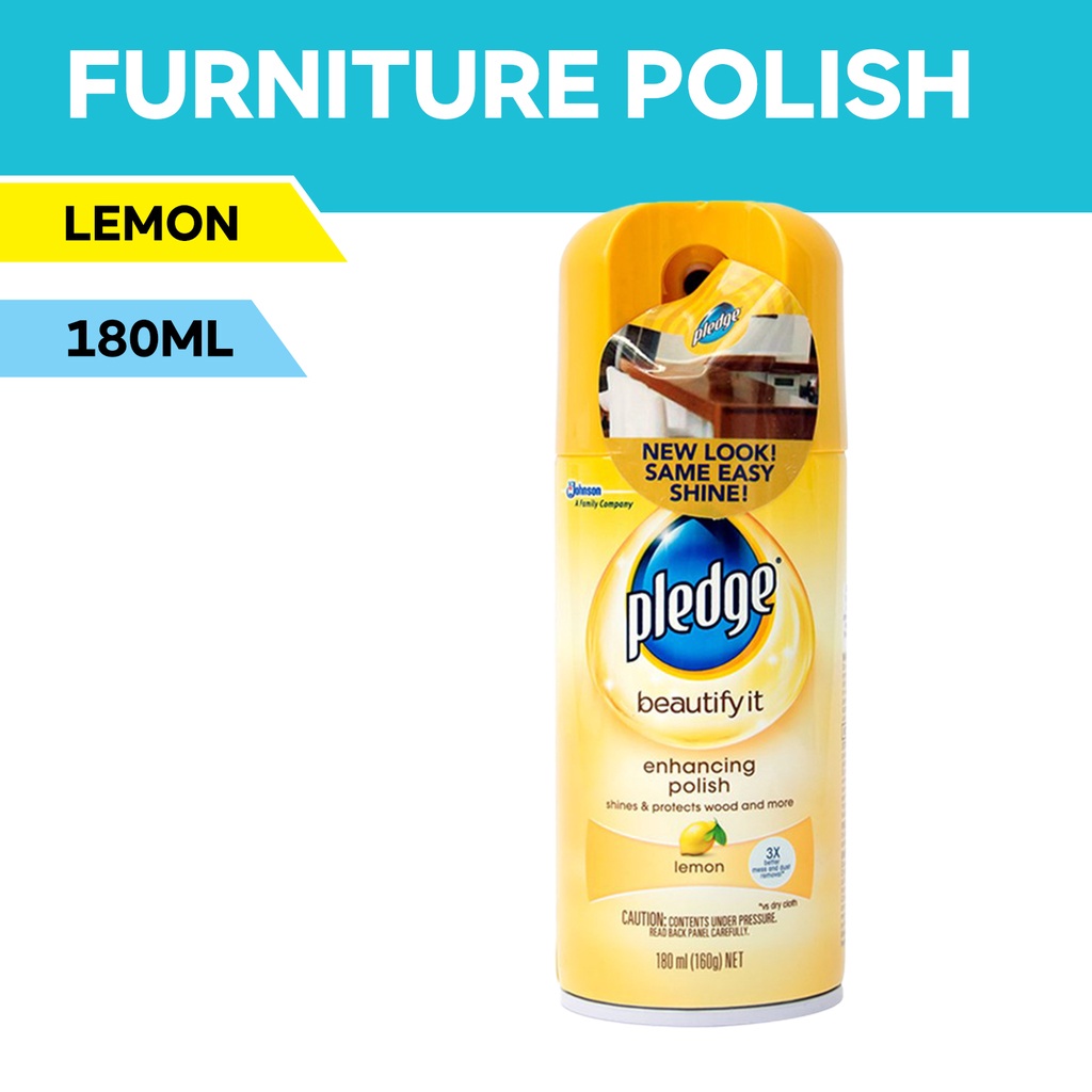 Pledge Furniture Lemon - 180ml | Shopee Philippines