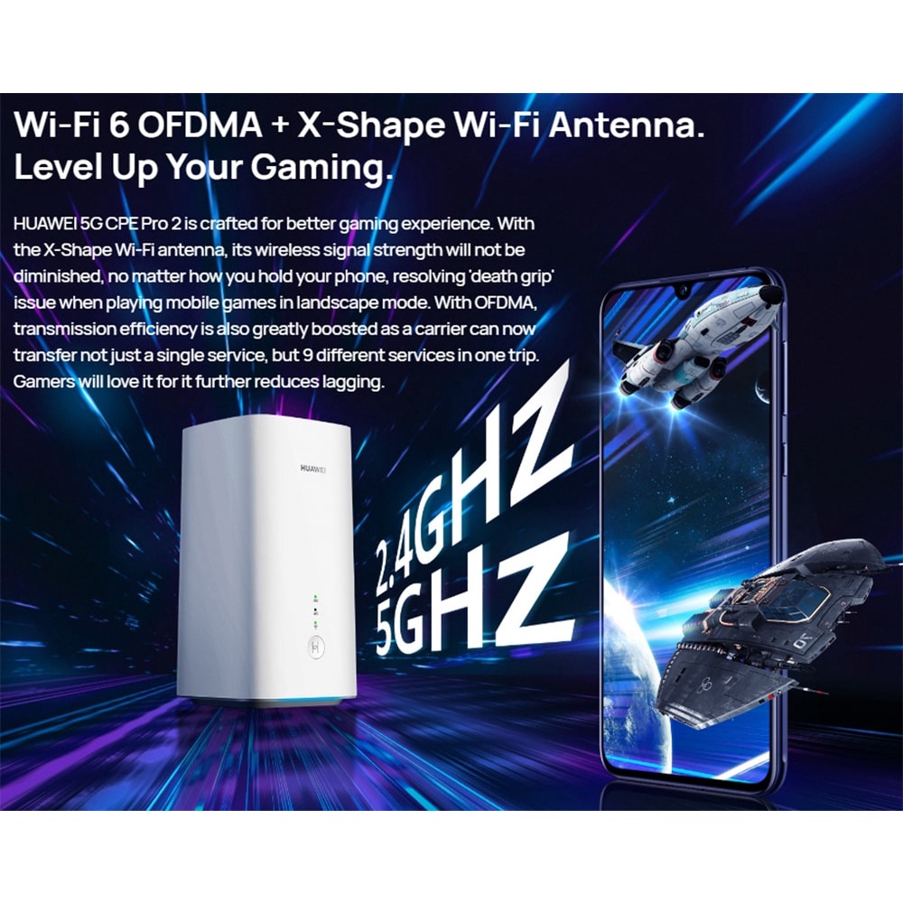 Openline Original HUAWEI 5G CPE Pro 2 Router H122-373 Balong 5000 3.6 ...