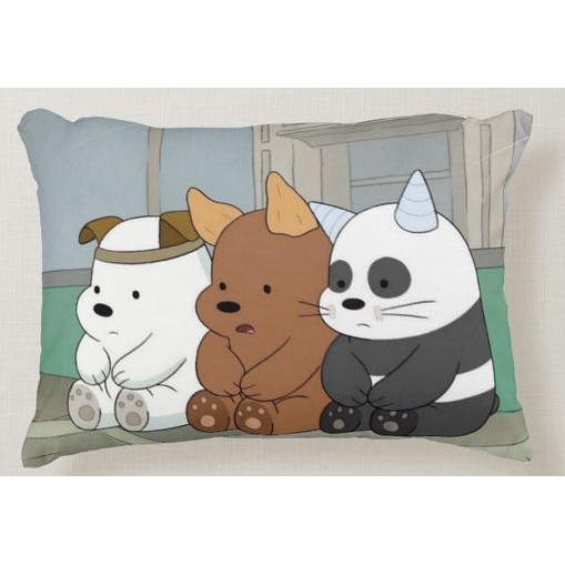 We Bare Bears Mini Pillows 8x11 inches | Shopee Philippines