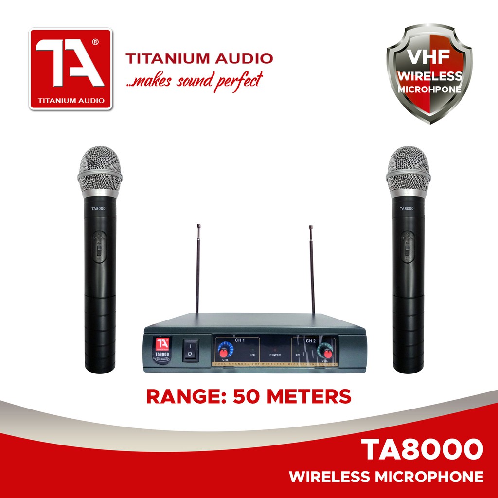 Titanium Audio TA8000 Professional Wireless Microphone | Shopee Philippines