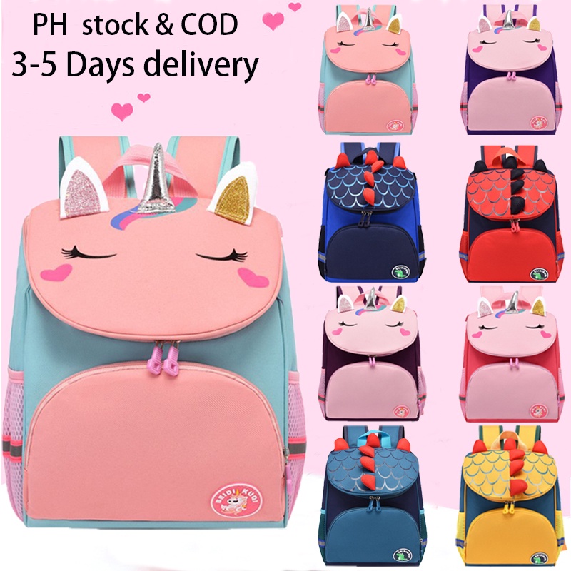 [PH STOCK & COD]kids backpack girl unicorn cartoon school backpack ...