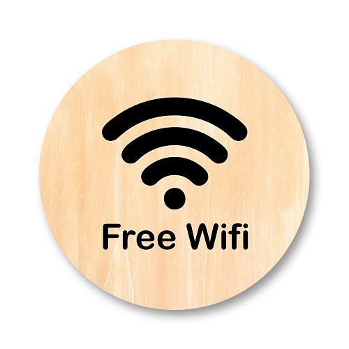 Free wifi sign board - free wifi signage - wall sign | BeeCost