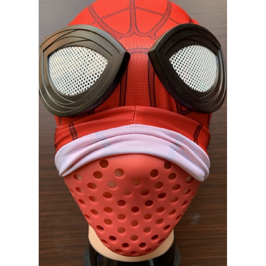 Spider Man Faceshell Spiderman Mini Mask Cosplay Props Silica Black Red