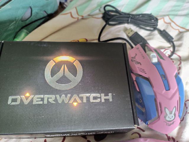 Overwatch DVA Wired Backlight Breathing Light 1.5M USB Mouse | Shopee ...