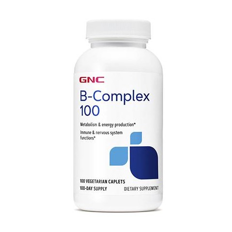 GNC B-COMPLEX 100 Vegetarian 100 caplets (new packaging 2020) | Shopee ...