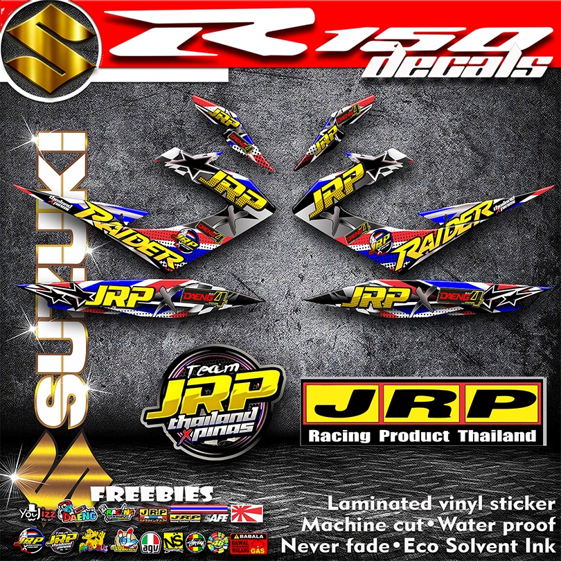 Raider 150 decals JRP x Daeng sticker for Suzuki R150 carb / Motorcycle ...