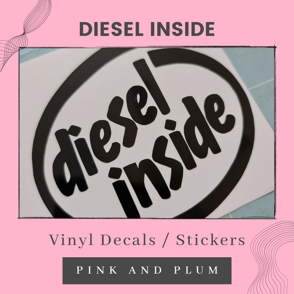 Diesel Inside Stickers Decals Vinyl Waterproof Outdoor Car Sticker ...
