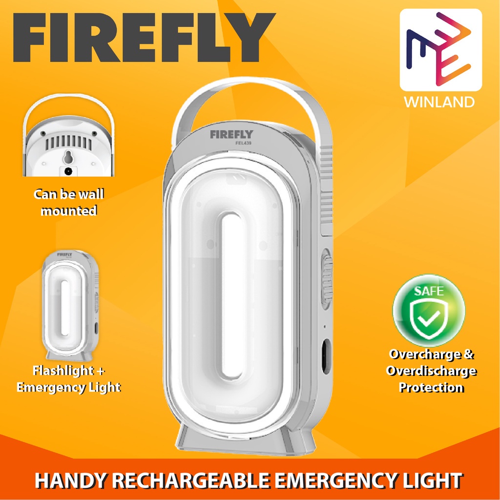 FIREFLY by Winland Flashlight Emergency Lamp Rechargeable Handy ...