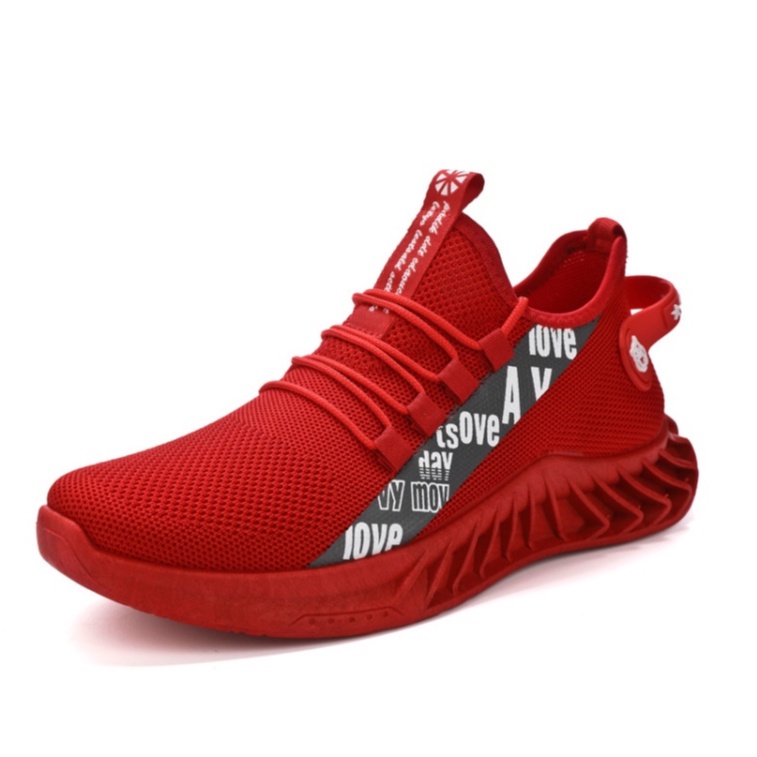 Jeiky Mens Mid Cut Love Sneakers Korean Style Shoes M504 Standard Size Shopee Philippines