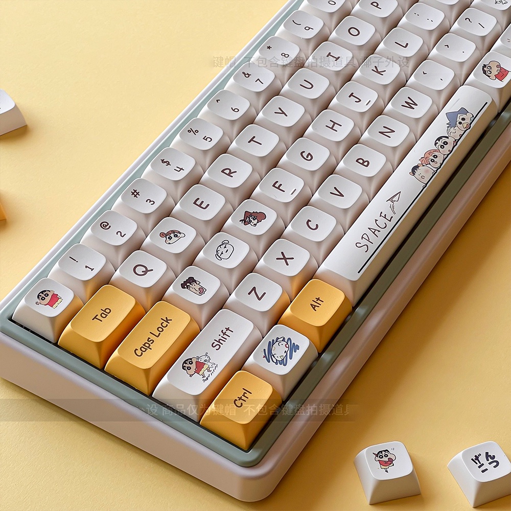 141keys Anime Crayon Shin-chan Keycap XDA Profile PBT Compatible or ...
