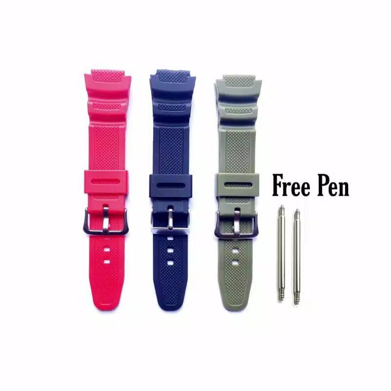 Casio W-218h w218h Rubber premium Watch Strap FREE pen | Shopee Philippines
