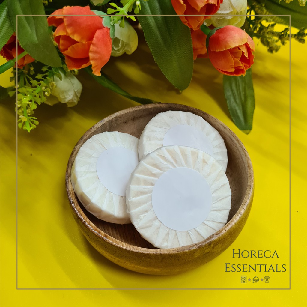 Round Bath Soap in Wrapper - Hotel Supply Amenities (100 PCS) | Shopee ...