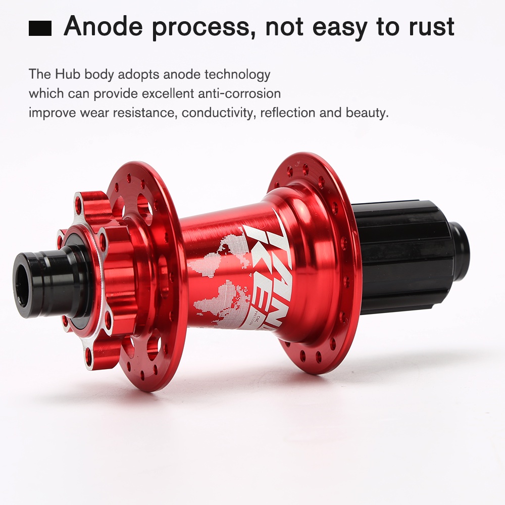 TANKE 36H Mtb Bike Hub 6 Pawls 3 Teeth Bearing 120 Clicks Cassette ...