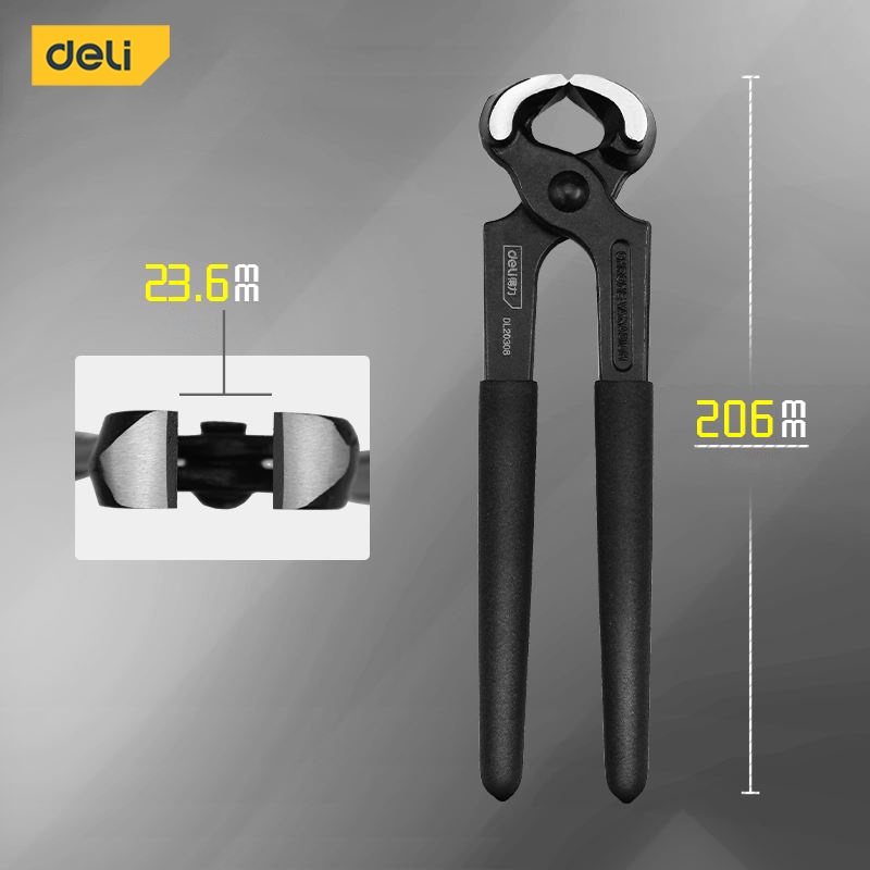 Deli 8" Nutcracker Plier, Nail Puller Plier, Wire Breaker Plier, Wire ...