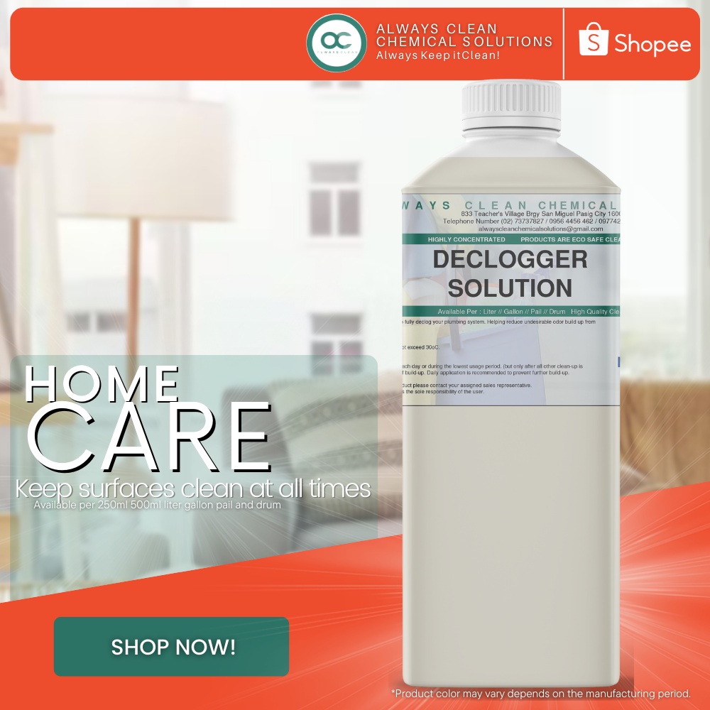 DECLOGGER SOLUTION 1 LITER | Shopee Philippines