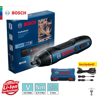 Bosch GO 2 Professional 3.6 V Cordless Screwdriver 2nd Generation ...