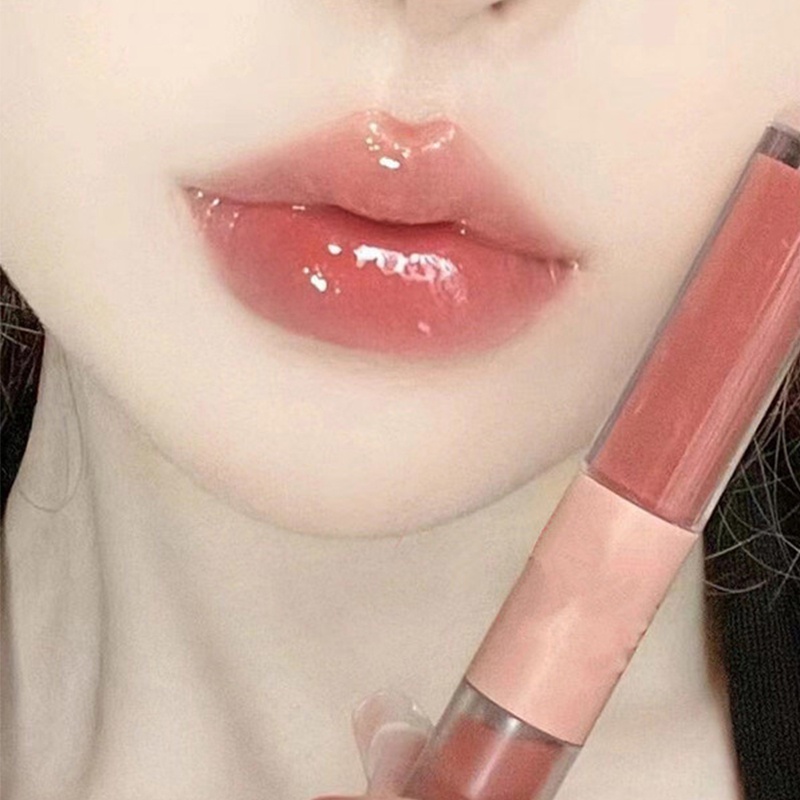 Double Head Lip Glaze Lip Mud Matte Mist Face Lip Honey Water Gloss Lip ...
