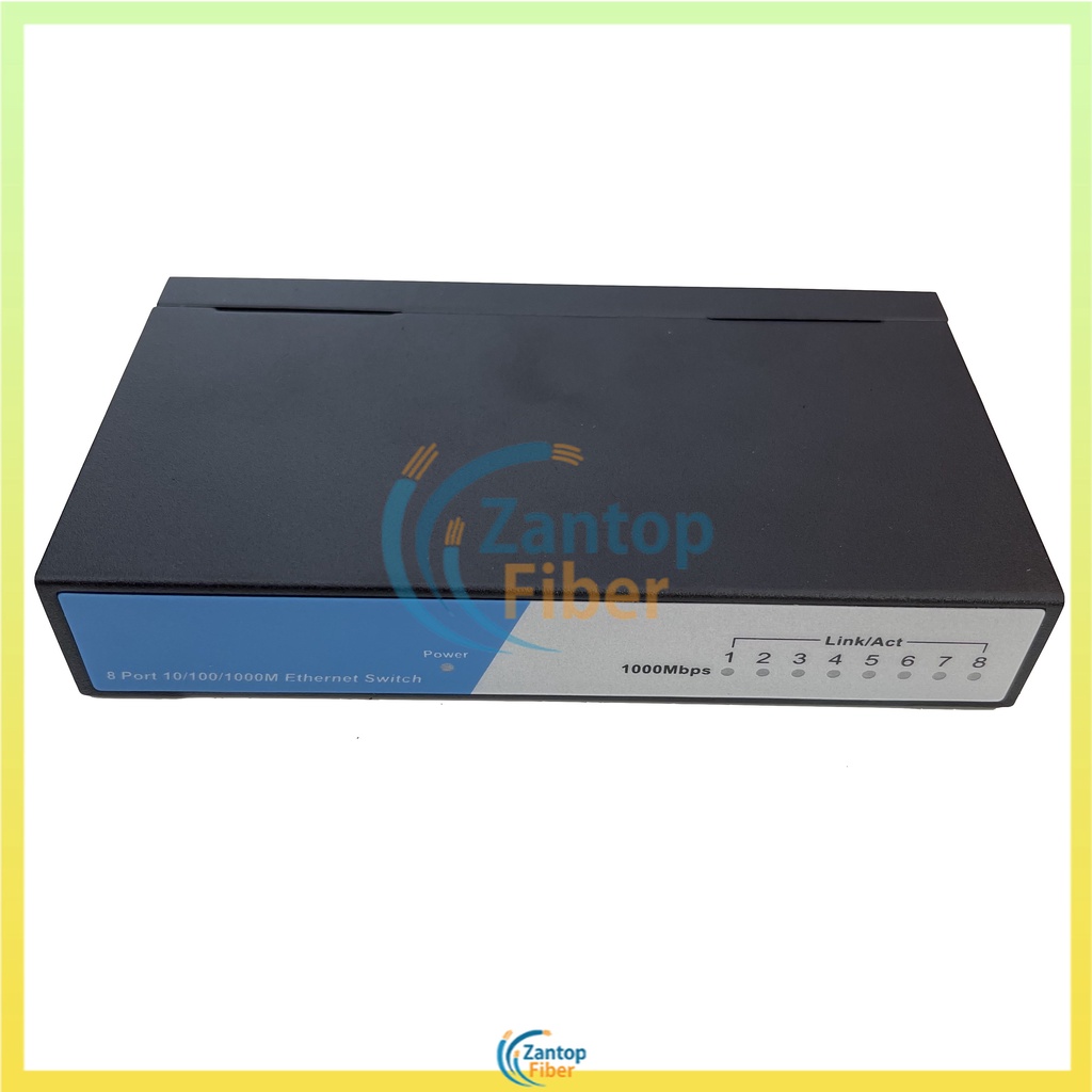 Gigabit Ethernet Switch Desktop 8 Port RJ45 10/100/1000mbps Ethernet ...