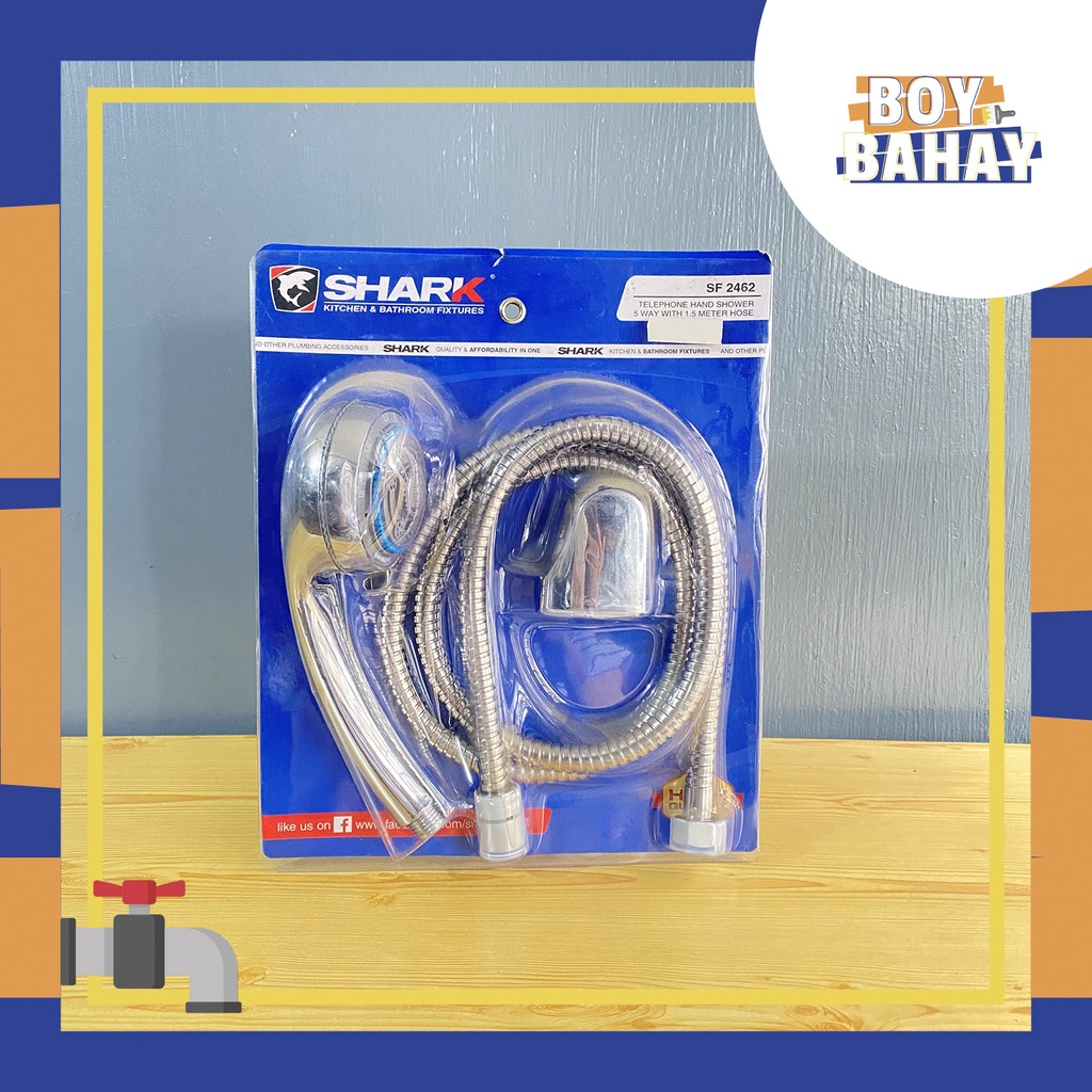 Shark Telephone Hand Shower 5-Way 1.5m Hose SF-2462/Shower Head ...