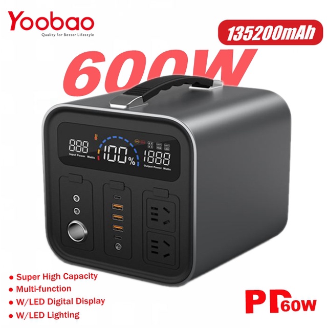 Yoobao En600S 135200mAh Ac600W Pd60W Outdoor Camping Power Station ...