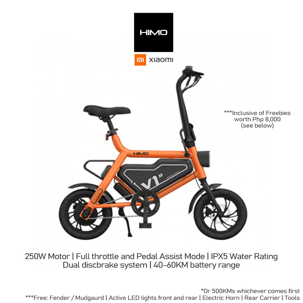 Xiaomi Himo V1S Portable Electric Bike | 60KM range | Waterproof IPX5 ...