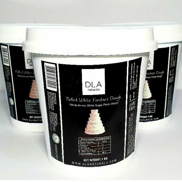 DLA Rolled White Fondant Dough 1KG | Shopee Philippines