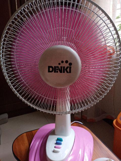 Denki 12" Desk Fan (Pink) | Shopee Philippines