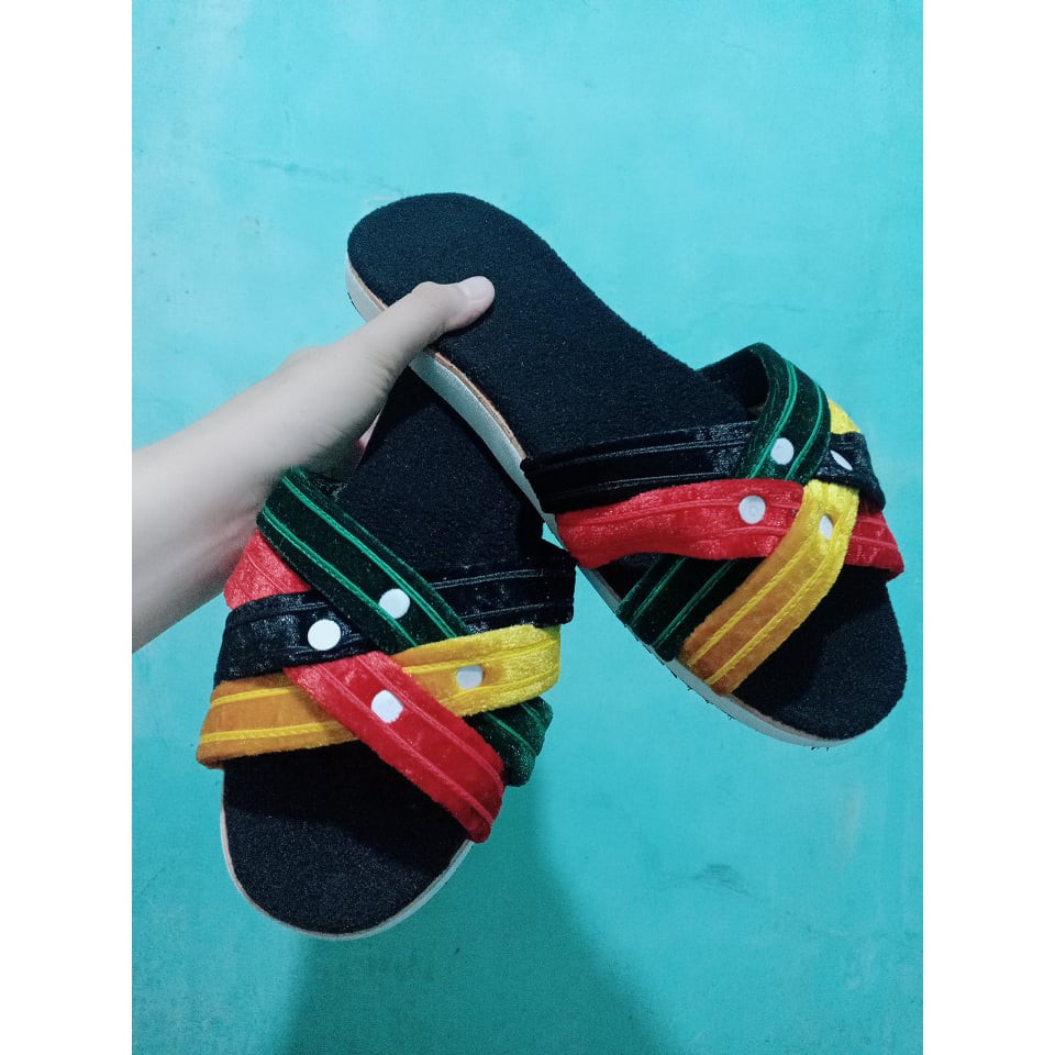 ALFOMBRA SLIPPERS RASTA/REGGAE (MEN) | Shopee Philippines