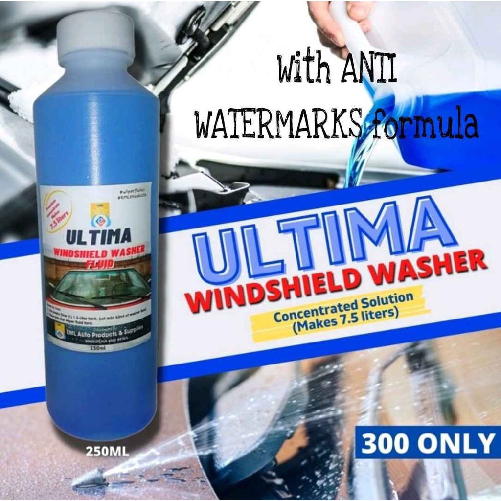 ULTIMA WINDSHIELD WASHER FLUID w/ Anti- watermarks formula | Shopee ...