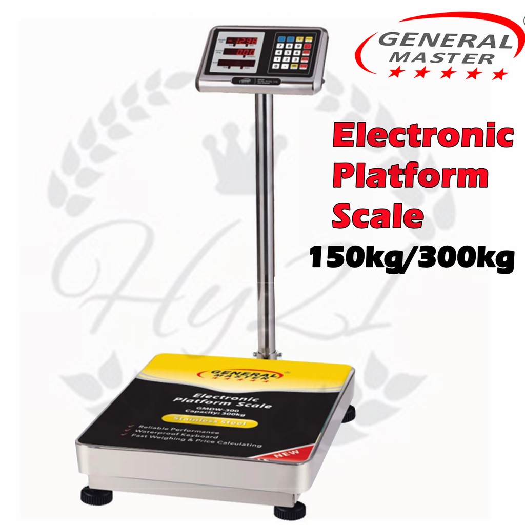General Master 300kg Digital Scale Electronic Platform Scale Heavy Duty