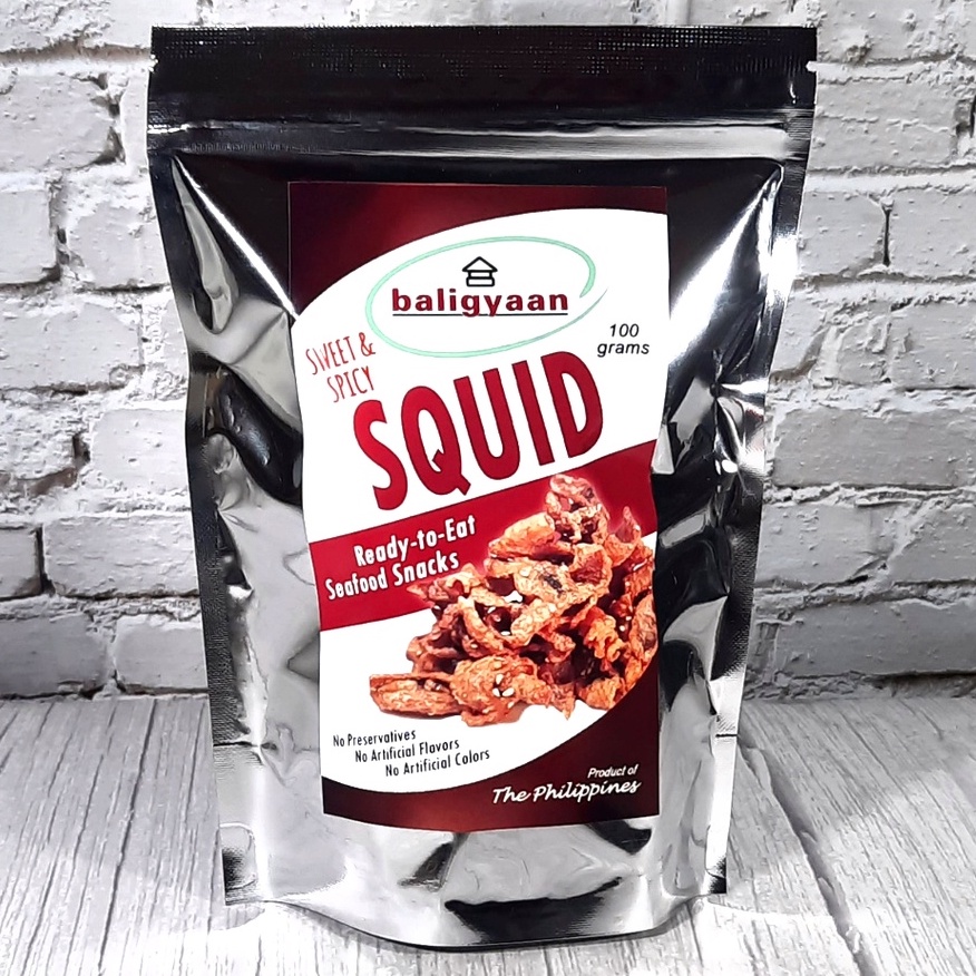 BALIGYAAN Sweet&Spicy SQUID / Pusit Ready-to-Eat Kutkutin Snacks ...