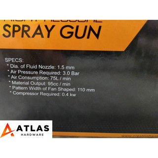 Creston Spray Paint Gun 955-G (Gravity Pressure Spray Gun) | Shopee ...