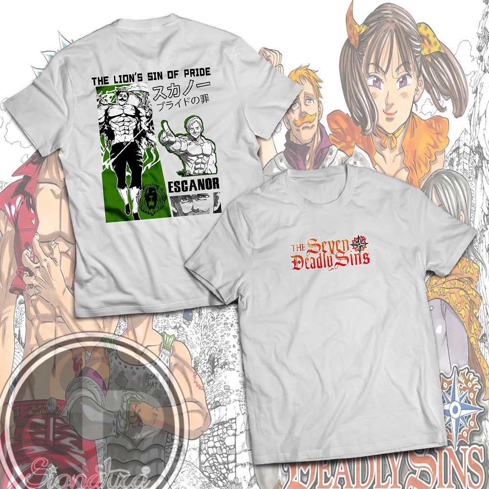 Signatura Tees The 7 Deadly Sins | Escanor Character Shirt Design ...