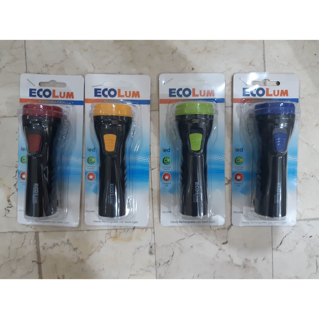 Ecolum Handy LED Rechargeable Emergency Torch Flashlight upto 6 Hours ...
