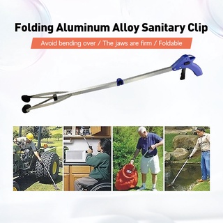 Foldable Garbage Picker Tong Claw Pick Up Stick Picking Tool Waste ...