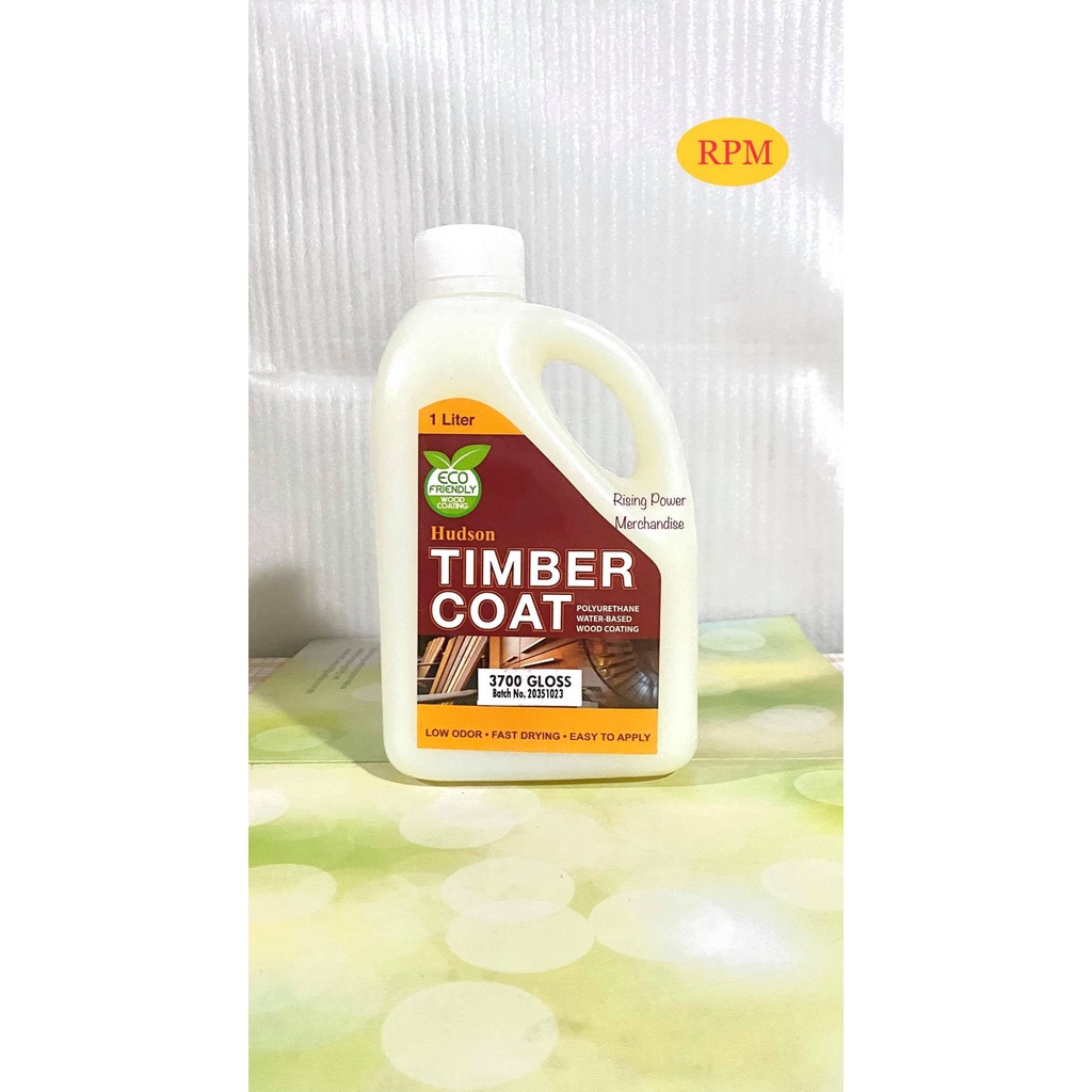 Hudson Timbercoat Polyurethane Water-Based Wood Coating 1 Liter ...