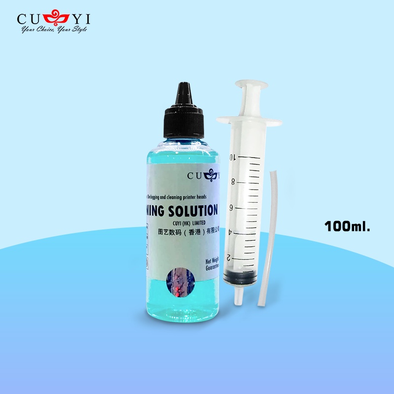 100ml CUYI Cleaning Solution for Inkjet Printer with Syringe & Hose ...