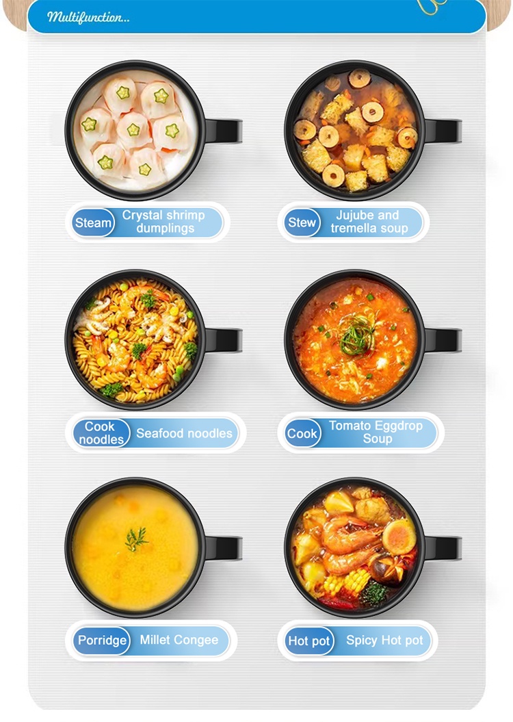 Dreepor mini rice cooker small With Steamer non stick pan hot pot ...